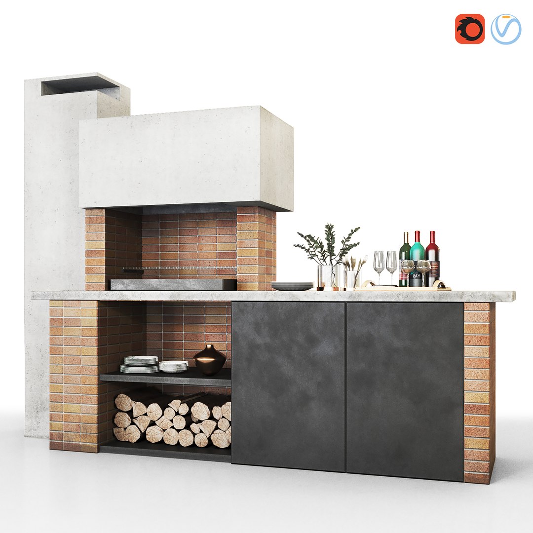 3D Model Barbecue And Grill - TurboSquid 2117189