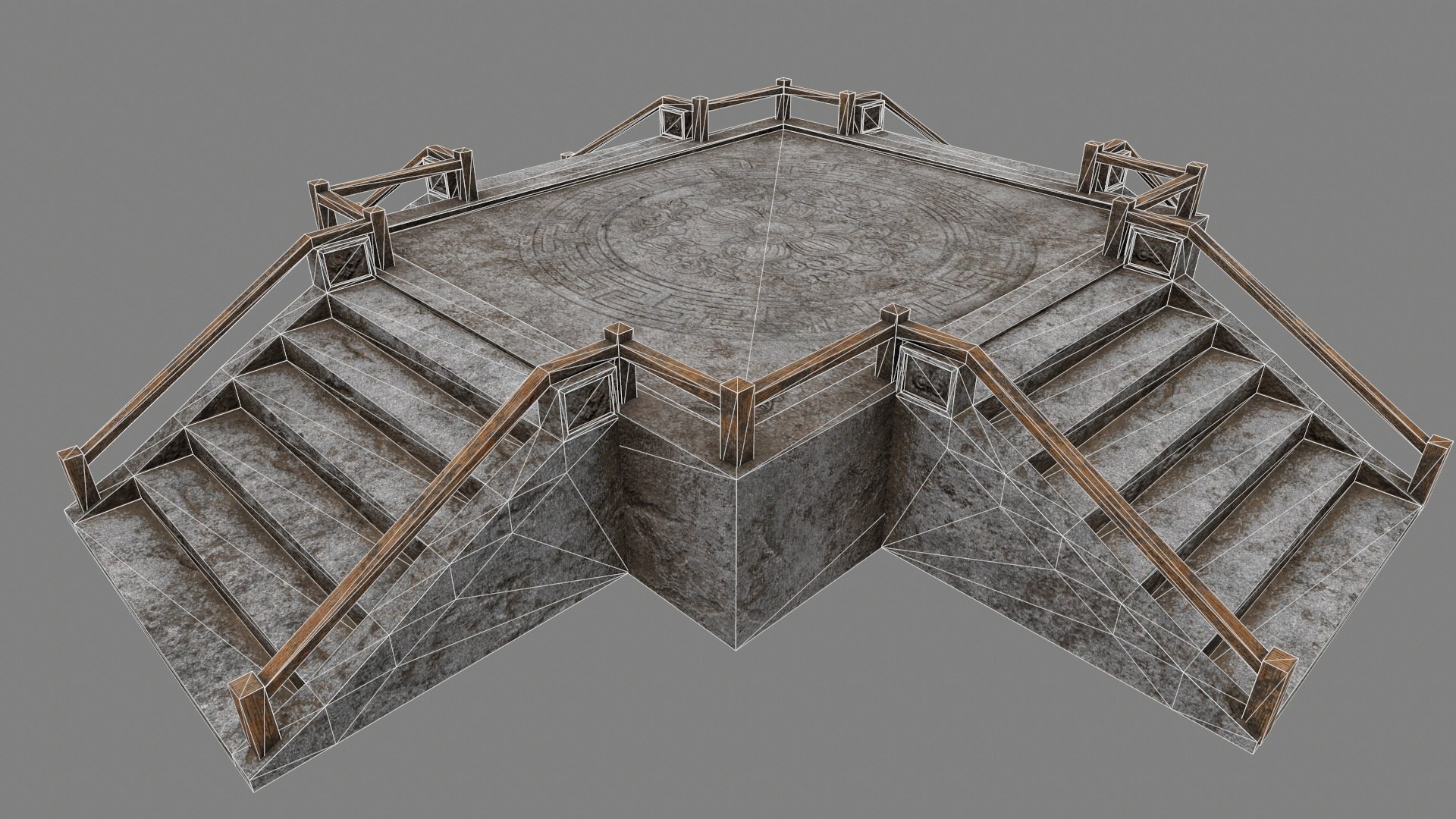 3D stairs model - TurboSquid 1295293