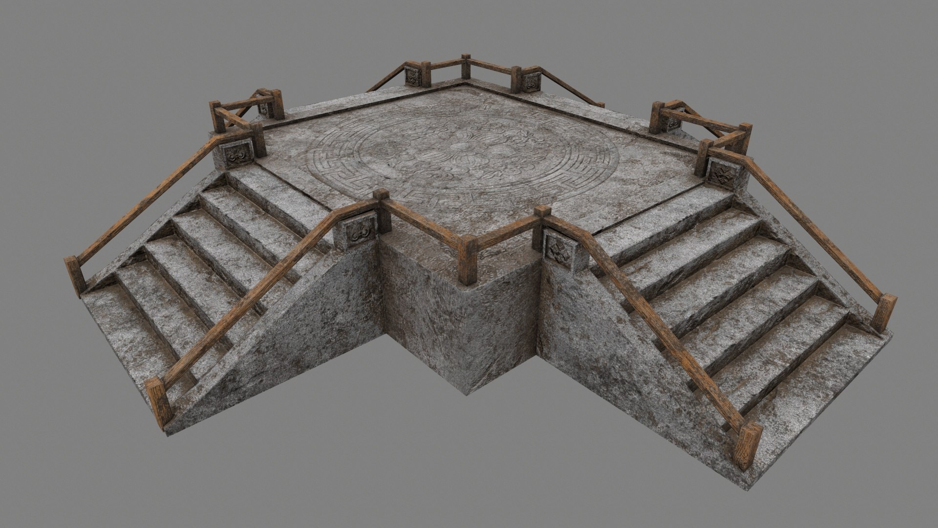 3D stairs model - TurboSquid 1295293