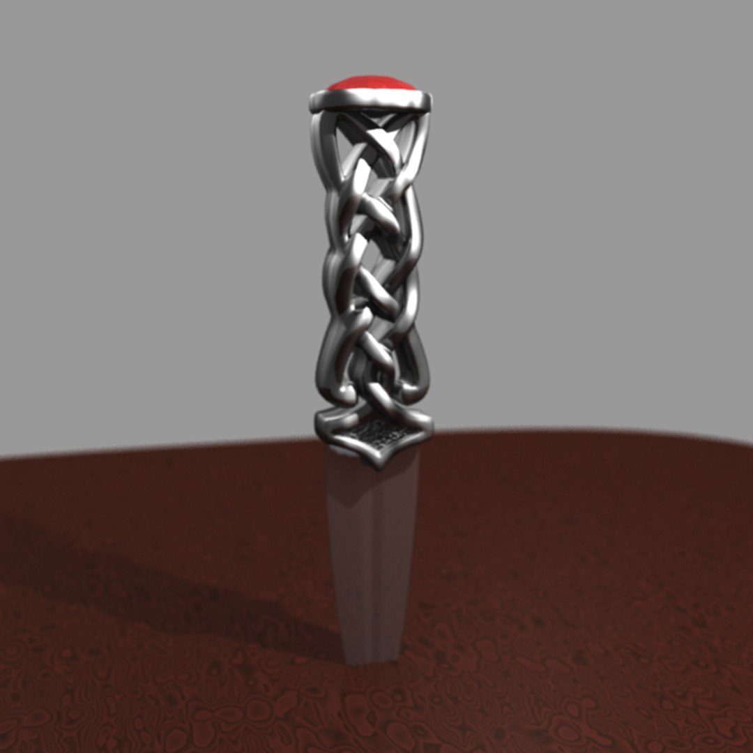 3d Scottish Dirk Dagger