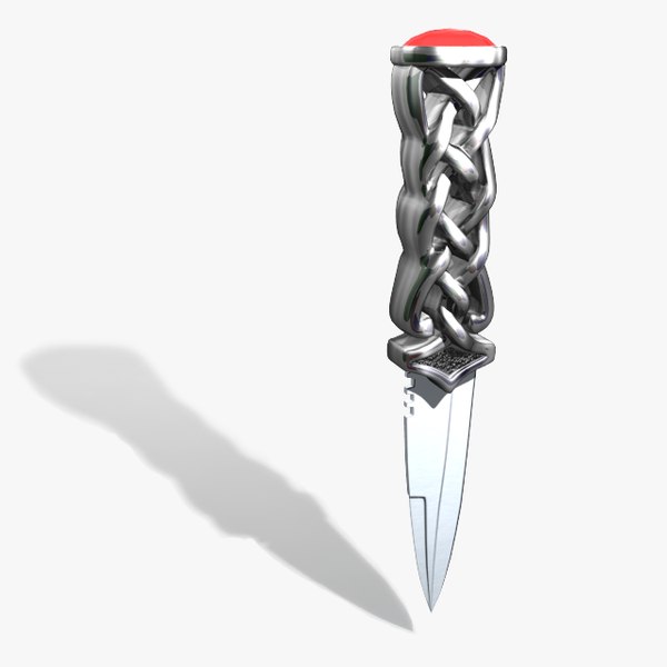 3d scottish dirk dagger