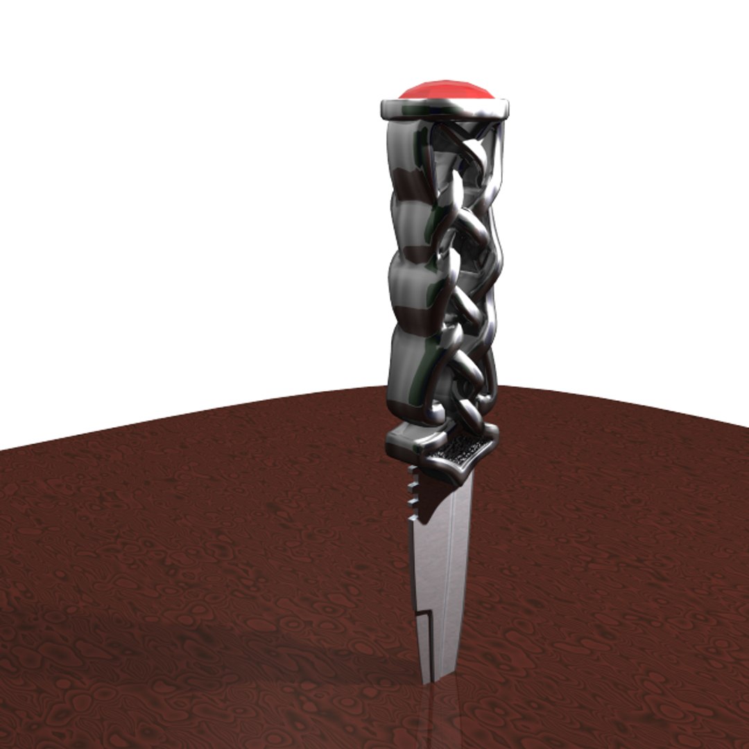 3d Scottish Dirk Dagger
