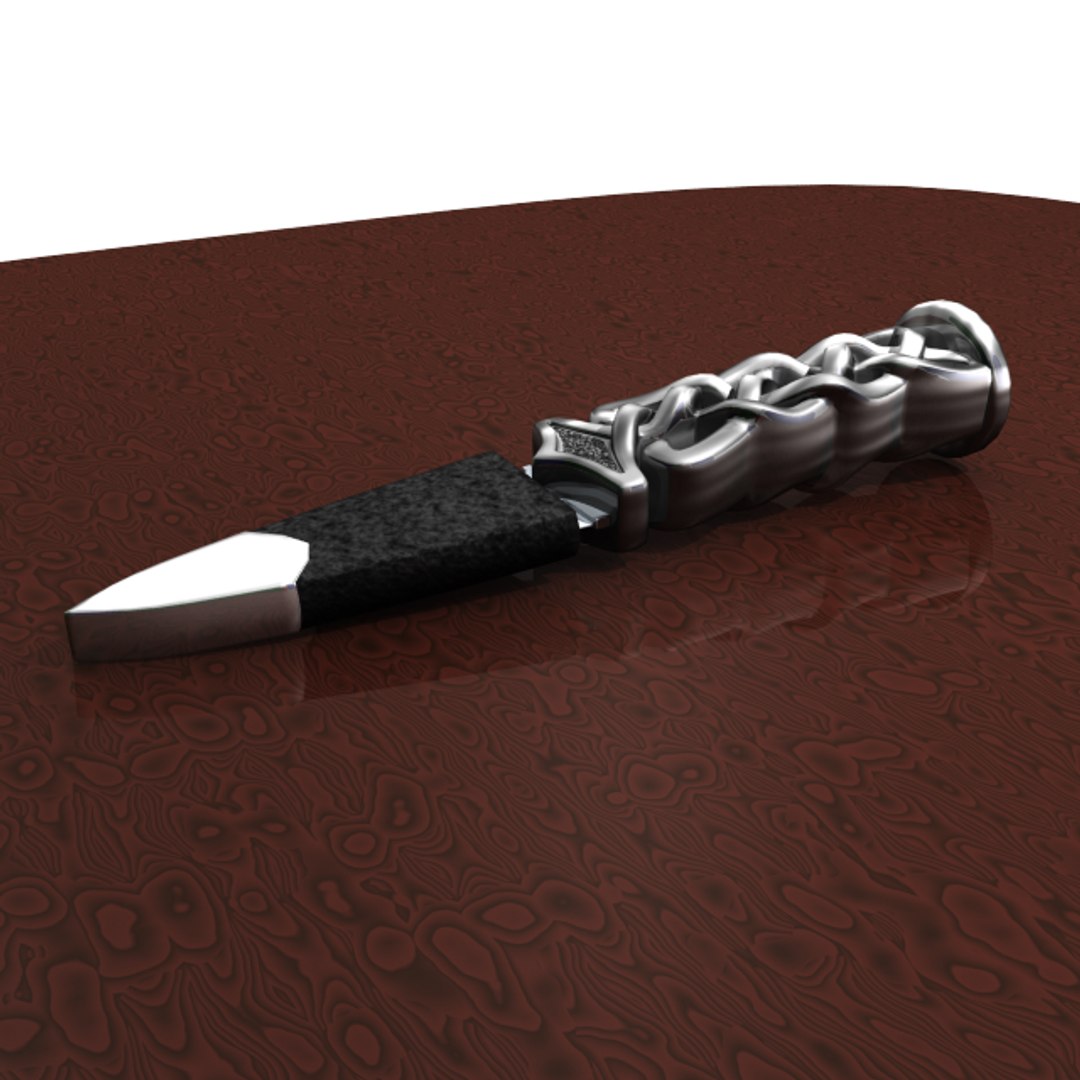 3d scottish dirk dagger