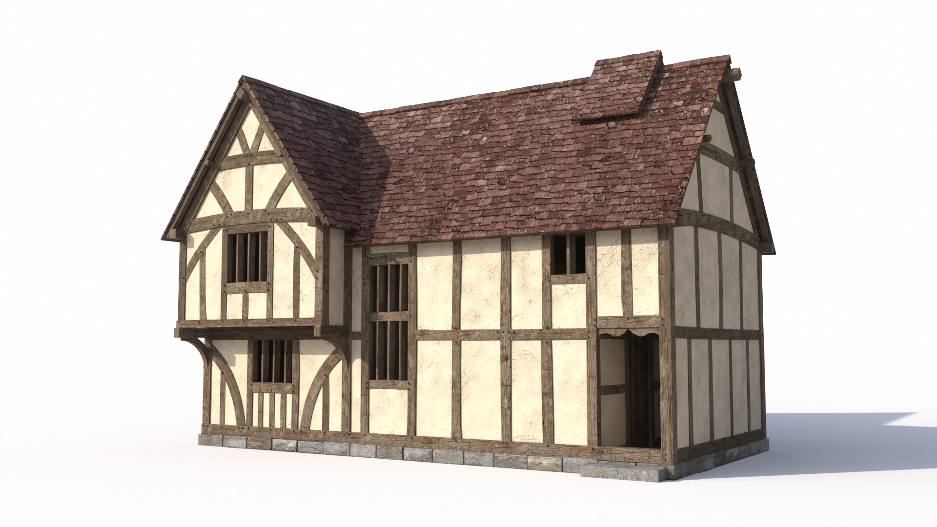 3D Medieval Merchant House - TurboSquid 2427324