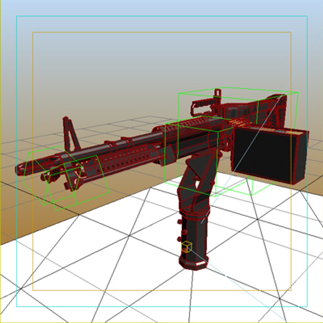 Realistic M60 Machine Gun 3d Model