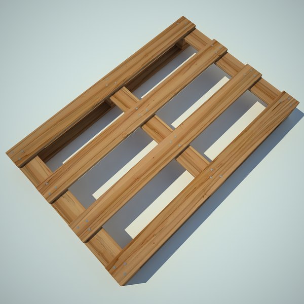 3d model wood pallet