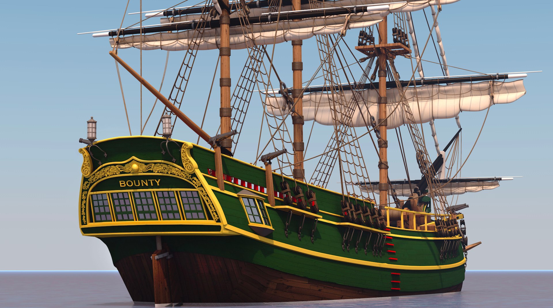 Hms Bounty 3D Model - TurboSquid 1321271