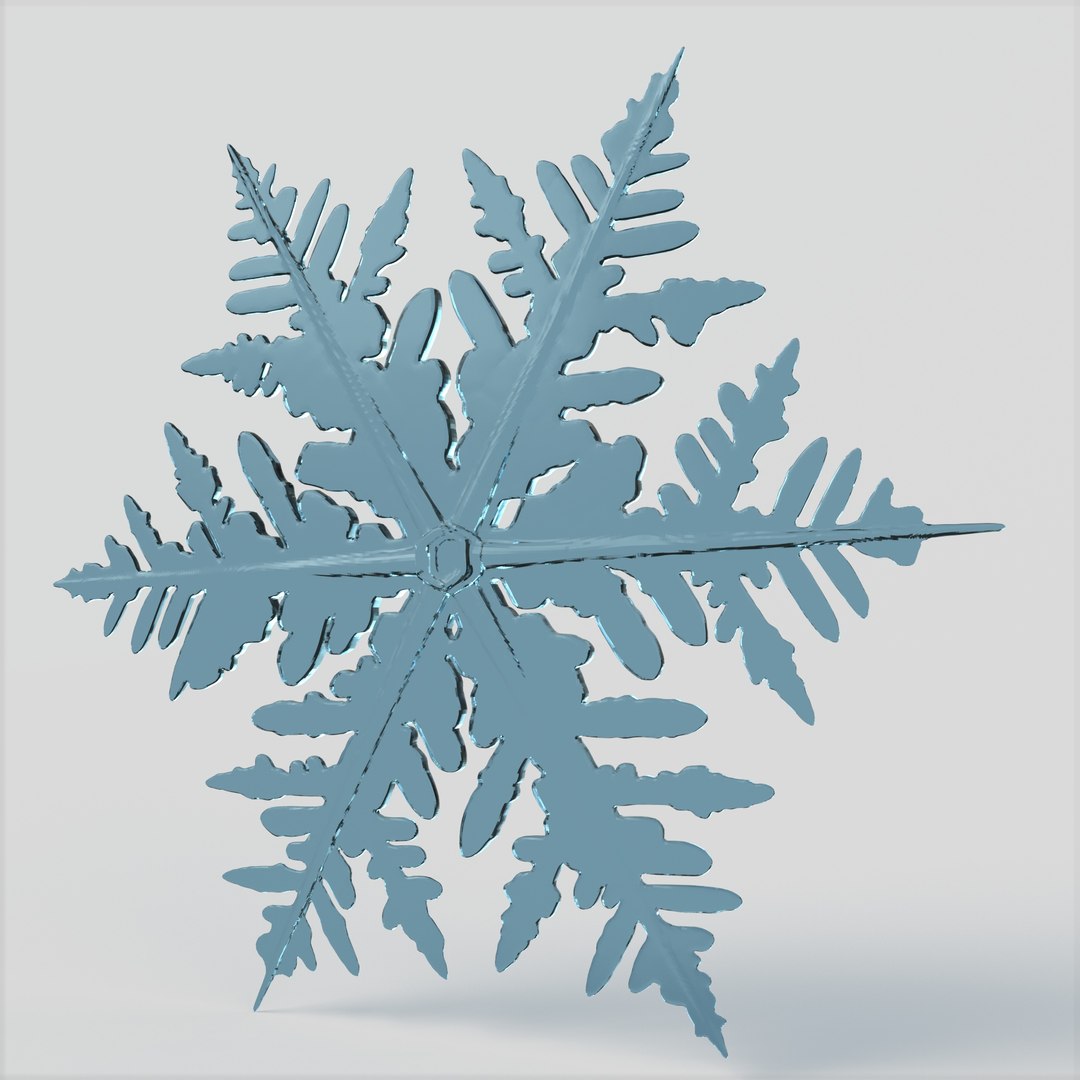 Snowflake 3D Model - TurboSquid 1801073
