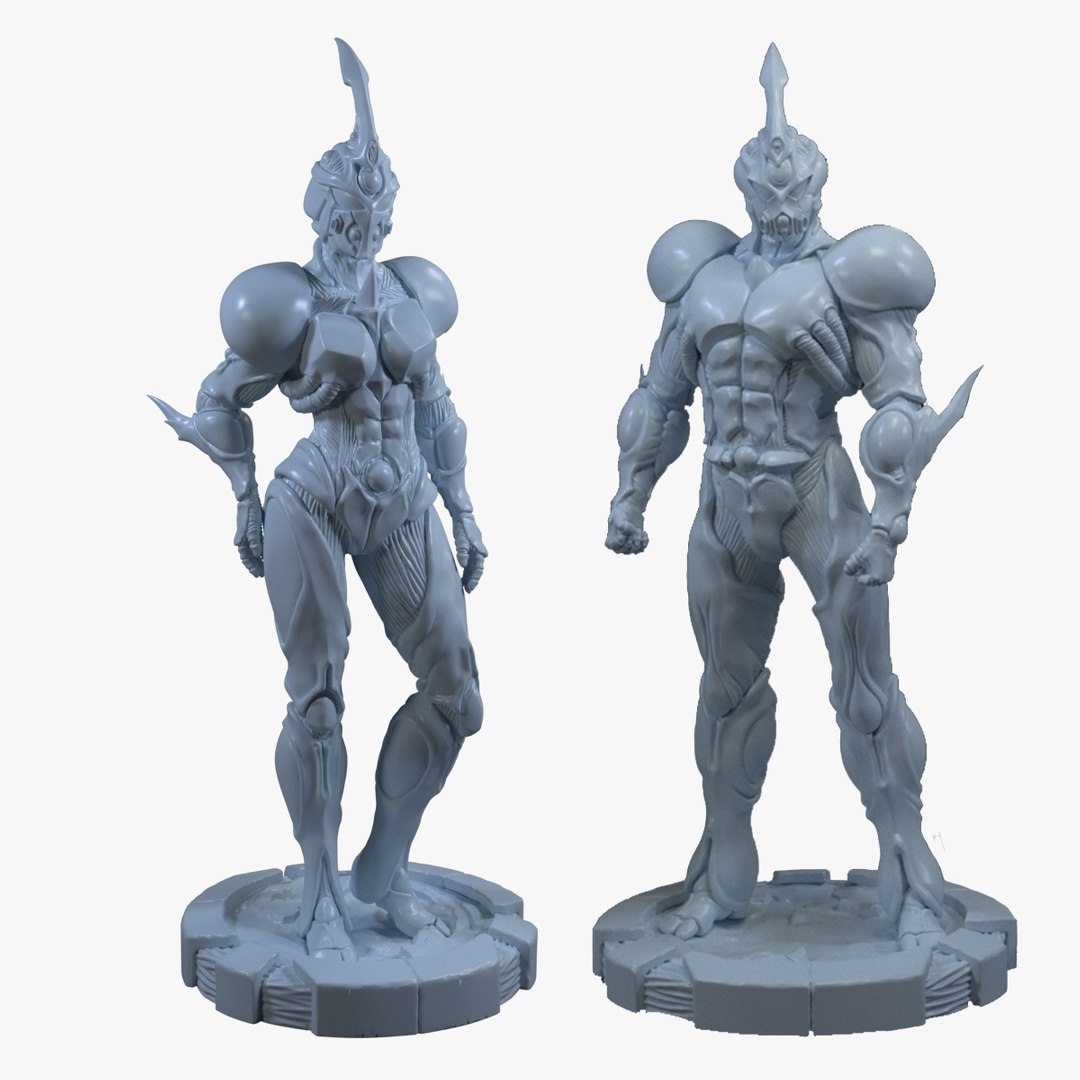 3D Guyver and Giuver Girl 3D printed collection model - TurboSquid 2012452