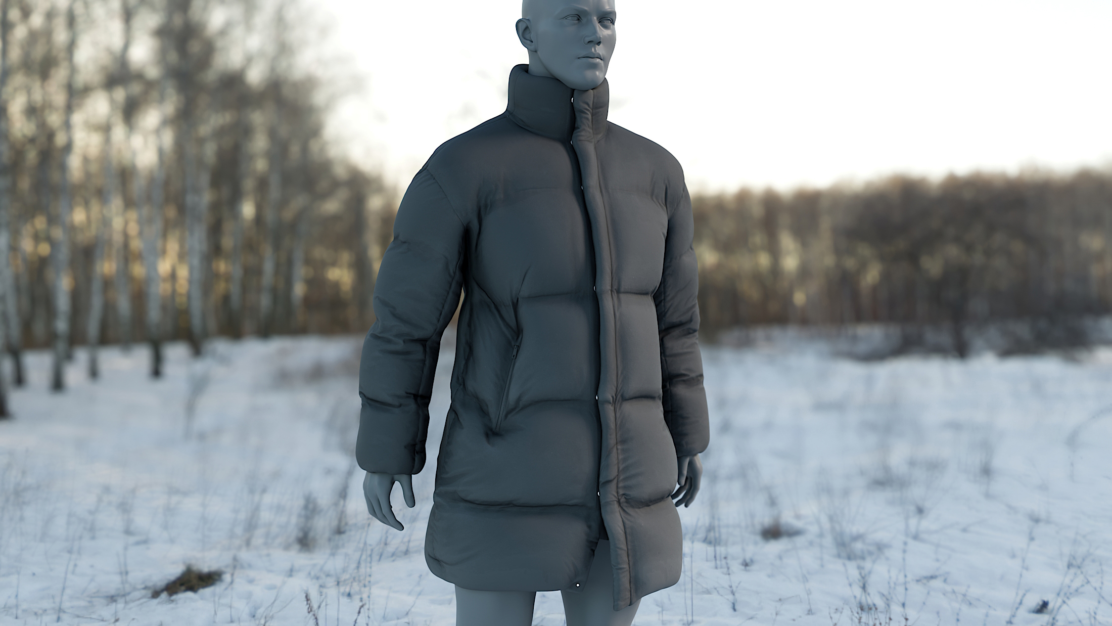 3D realistic men s coat model - TurboSquid 1550177