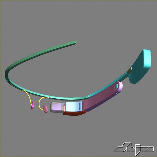 3d google glass sky model
