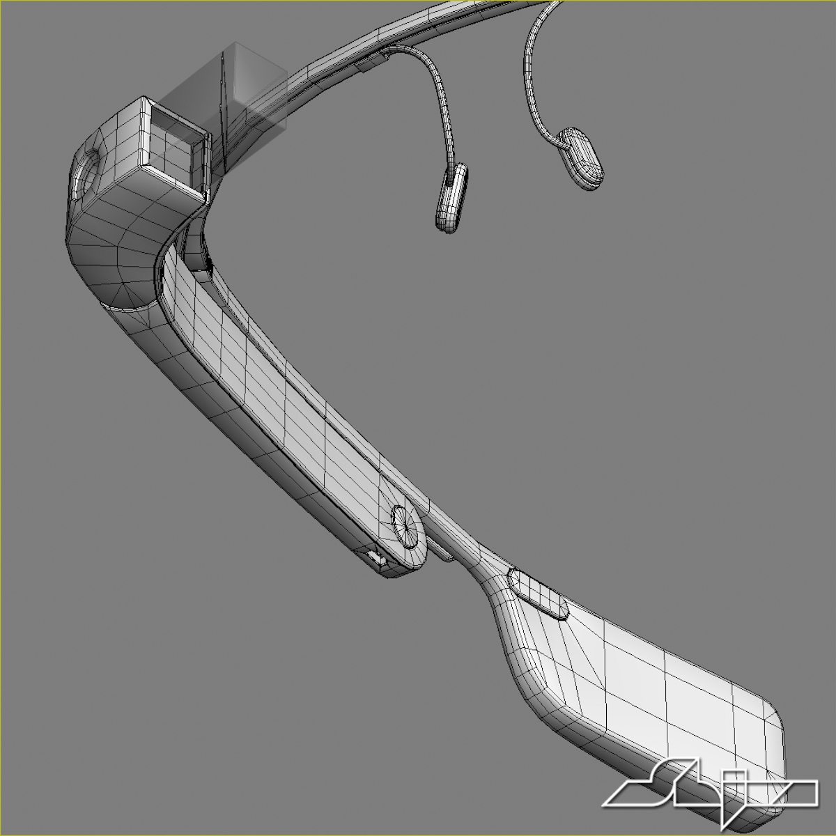 3d google glass sky model