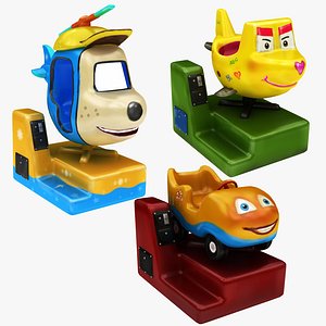 3D Coin Operated Car Ride Model - TurboSquid 1503281