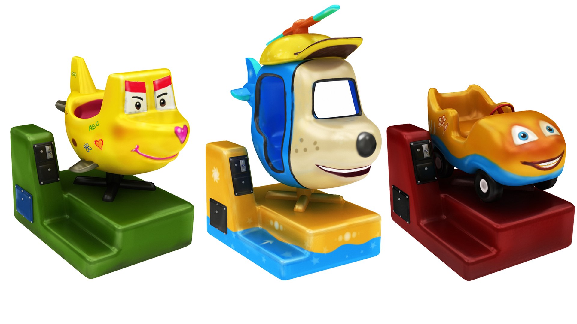 Coin Operated Ride 3 3D Model - TurboSquid 1503329