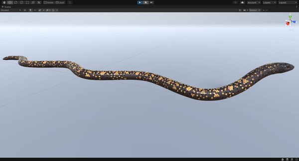 modelo 3d Pitón de Calabar animado - TurboSquid 1950262
