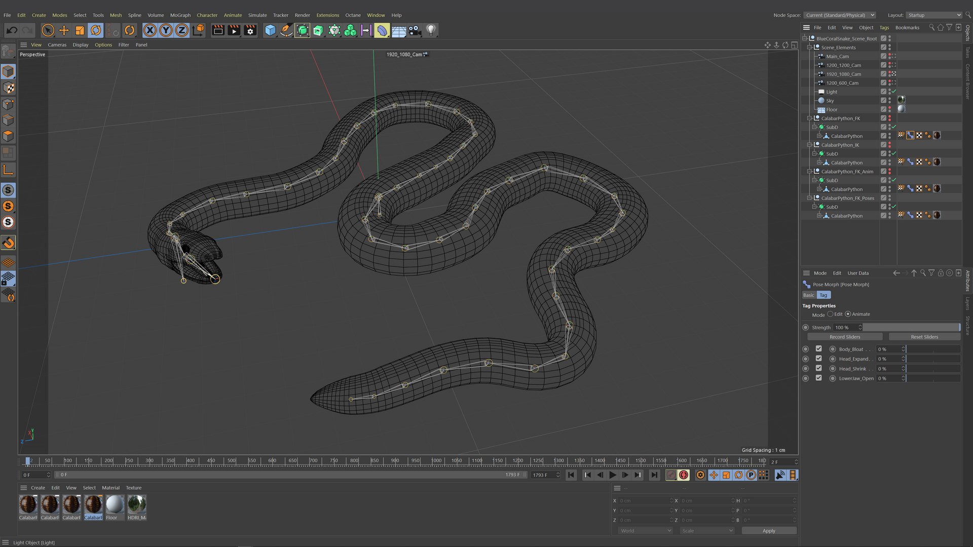 3D Model Animated Calabar Python - TurboSquid 1950262