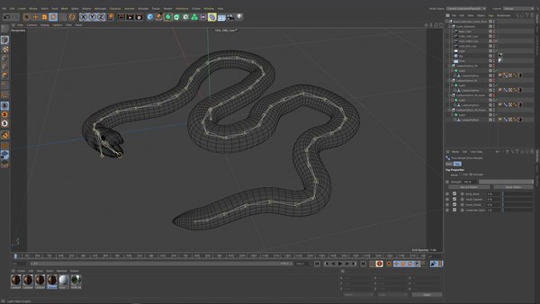 modelo 3d Pitón de Calabar animado - TurboSquid 1950262