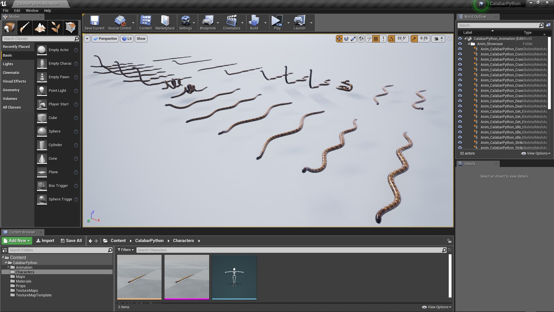3D Model Animated Calabar Python - TurboSquid 1950262