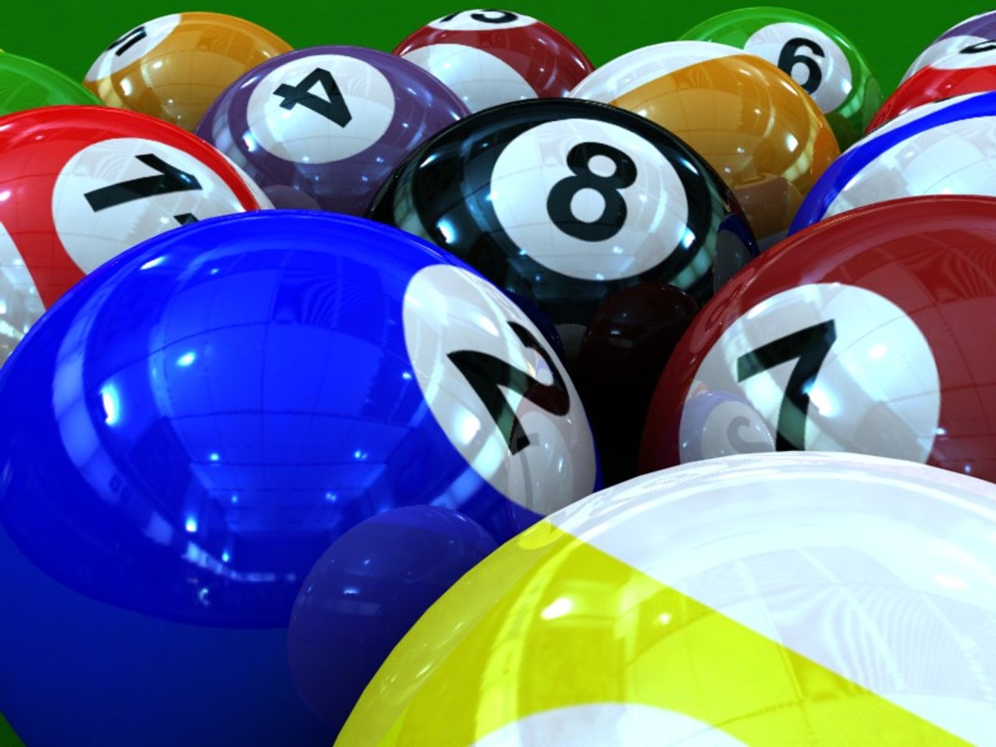 3d Billard Balls Snooker Pool