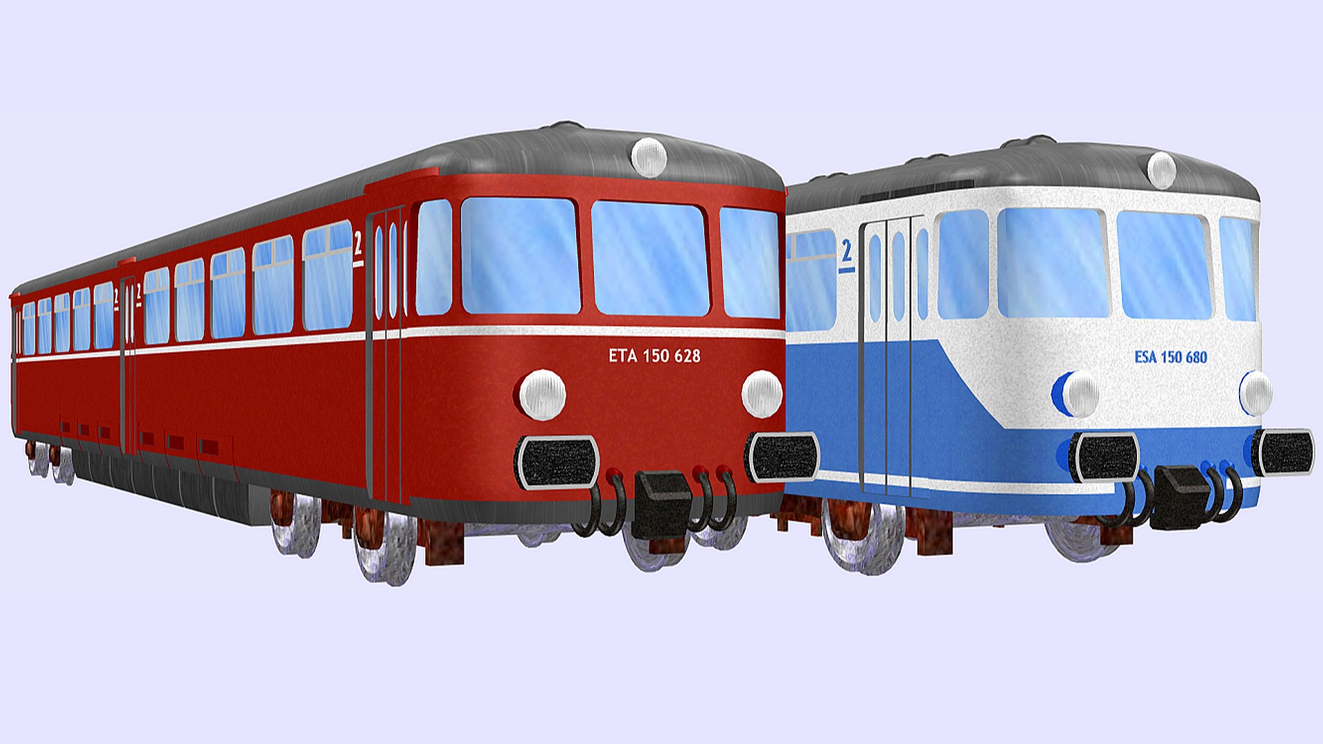 3D model eta 150 and esa 150 passenger railcar - TurboSquid 1808822