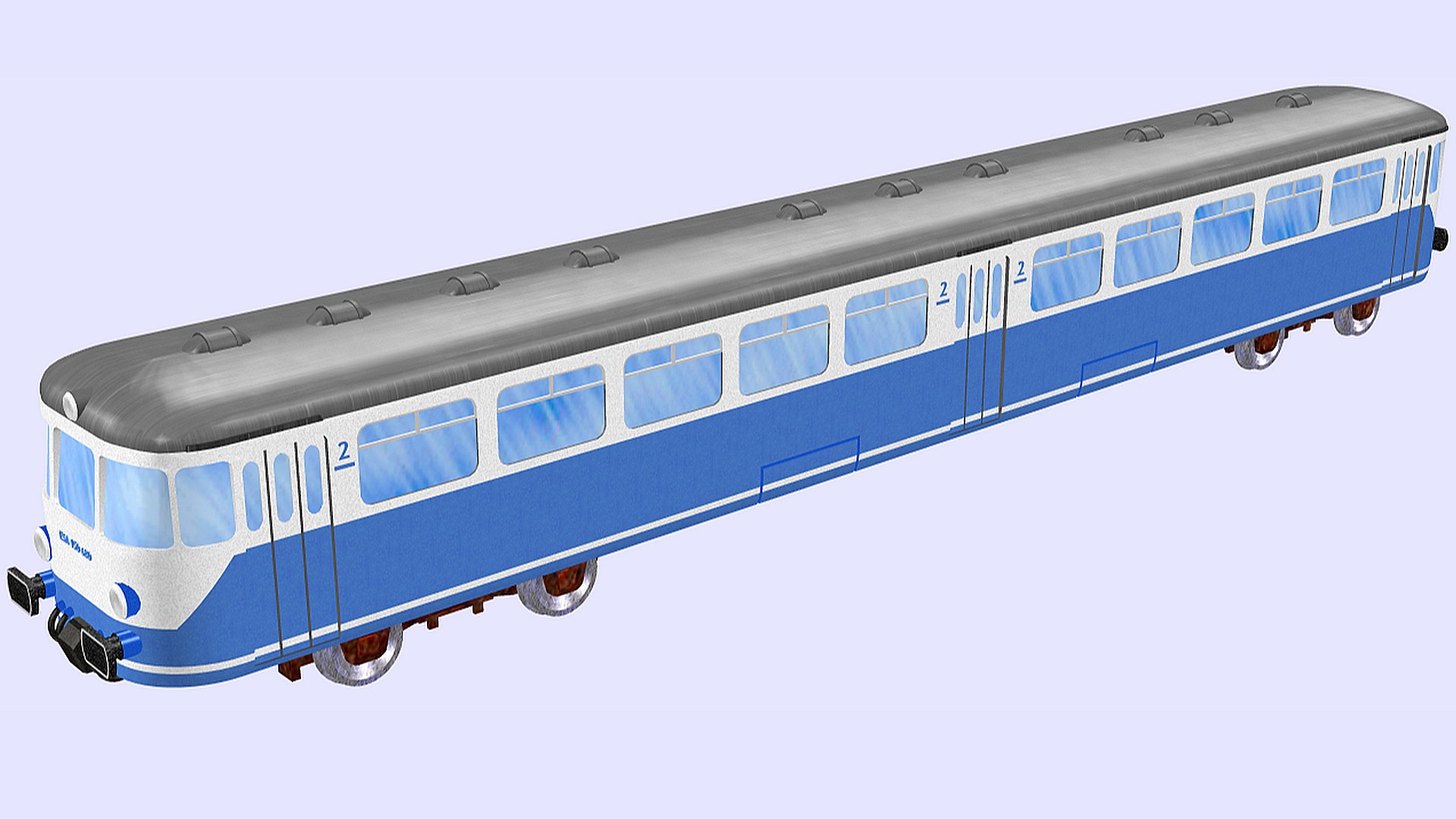 3D model eta 150 and esa 150 passenger railcar - TurboSquid 1808822