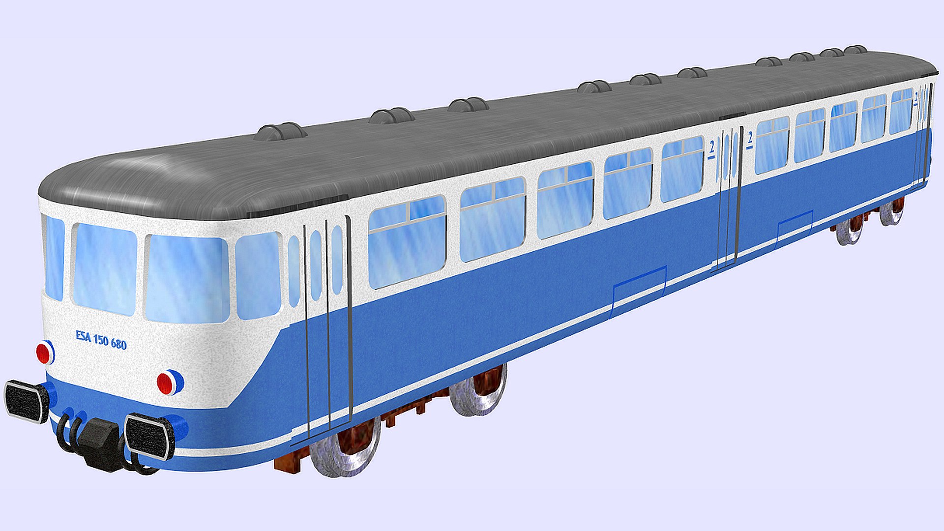 3D model eta 150 and esa 150 passenger railcar - TurboSquid 1808822