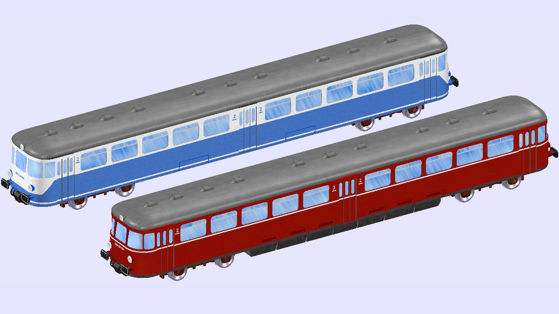 3D model eta 150 and esa 150 passenger railcar - TurboSquid 1808822