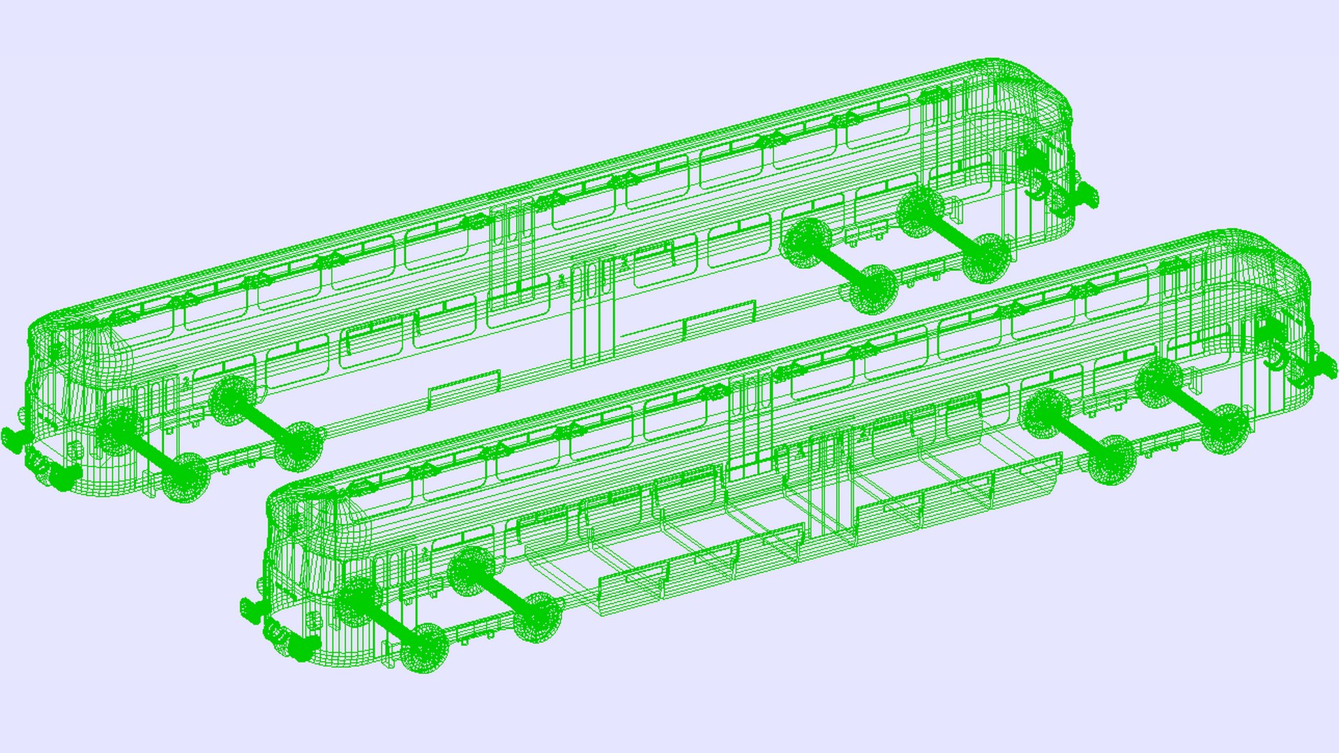 3D model eta 150 and esa 150 passenger railcar - TurboSquid 1808822