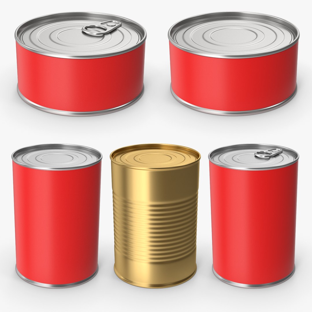 3D Model Tin Cans - TurboSquid 1870165