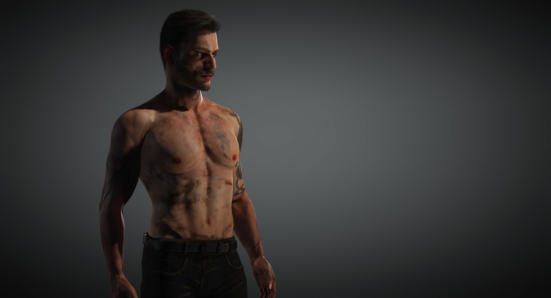 Realistic 3D Model Of A Man With Minor Injuries 3D - TurboSquid 2070135