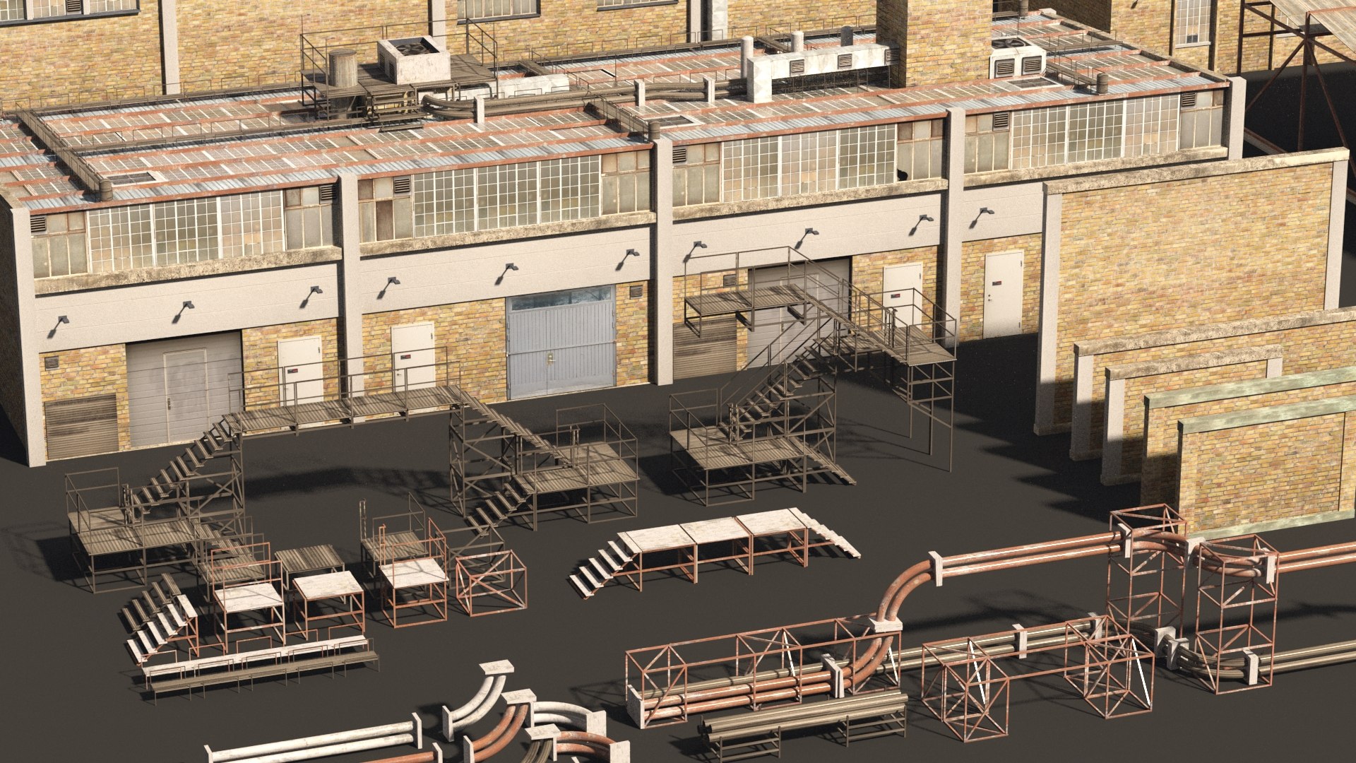 3D Model Industry Building Kit - TurboSquid 1467522