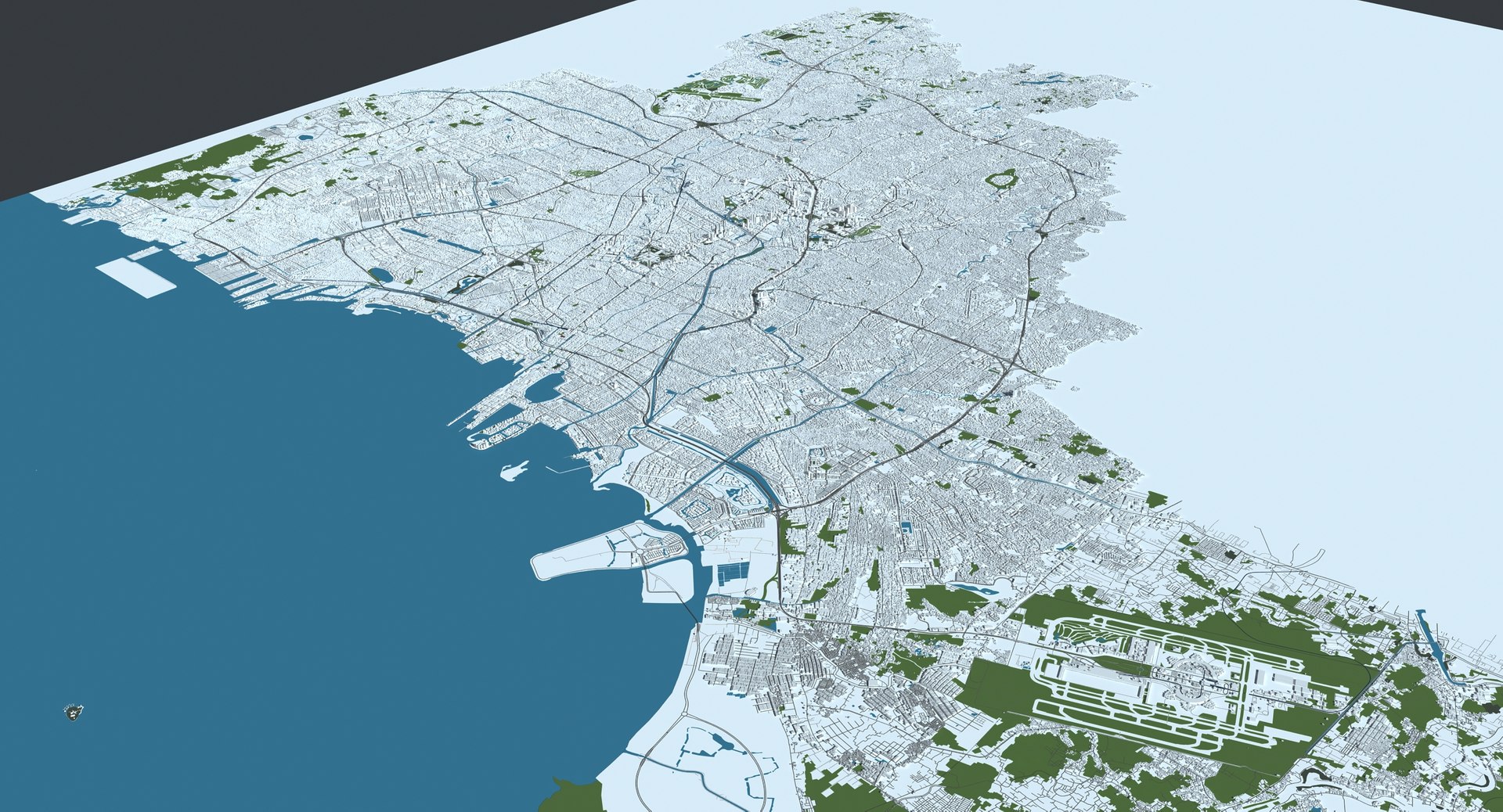 3D jakarta city urban model - TurboSquid 1705098