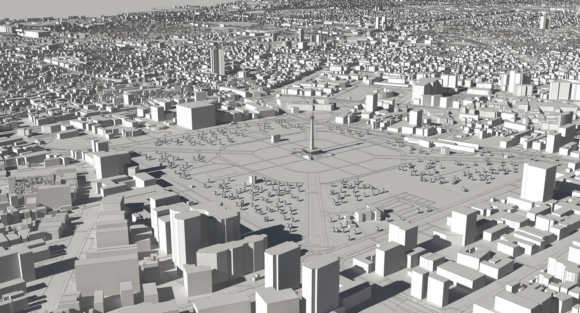 3D jakarta city urban model - TurboSquid 1705098
