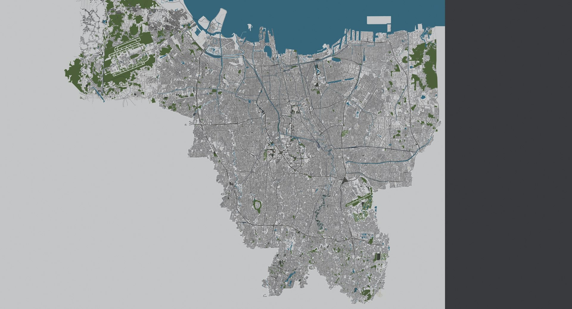 3D jakarta city urban model - TurboSquid 1705098