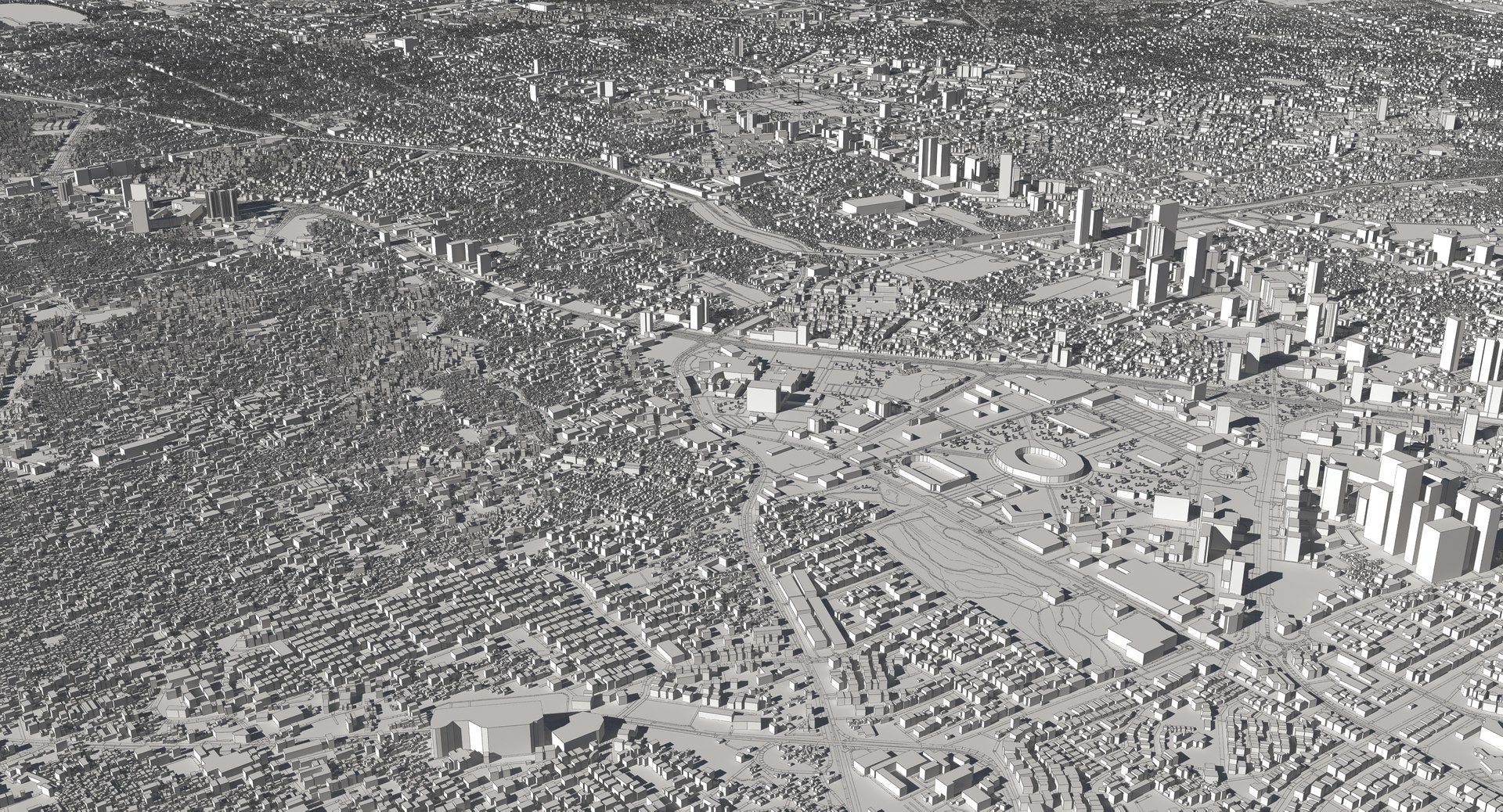 3D jakarta city urban model - TurboSquid 1705098