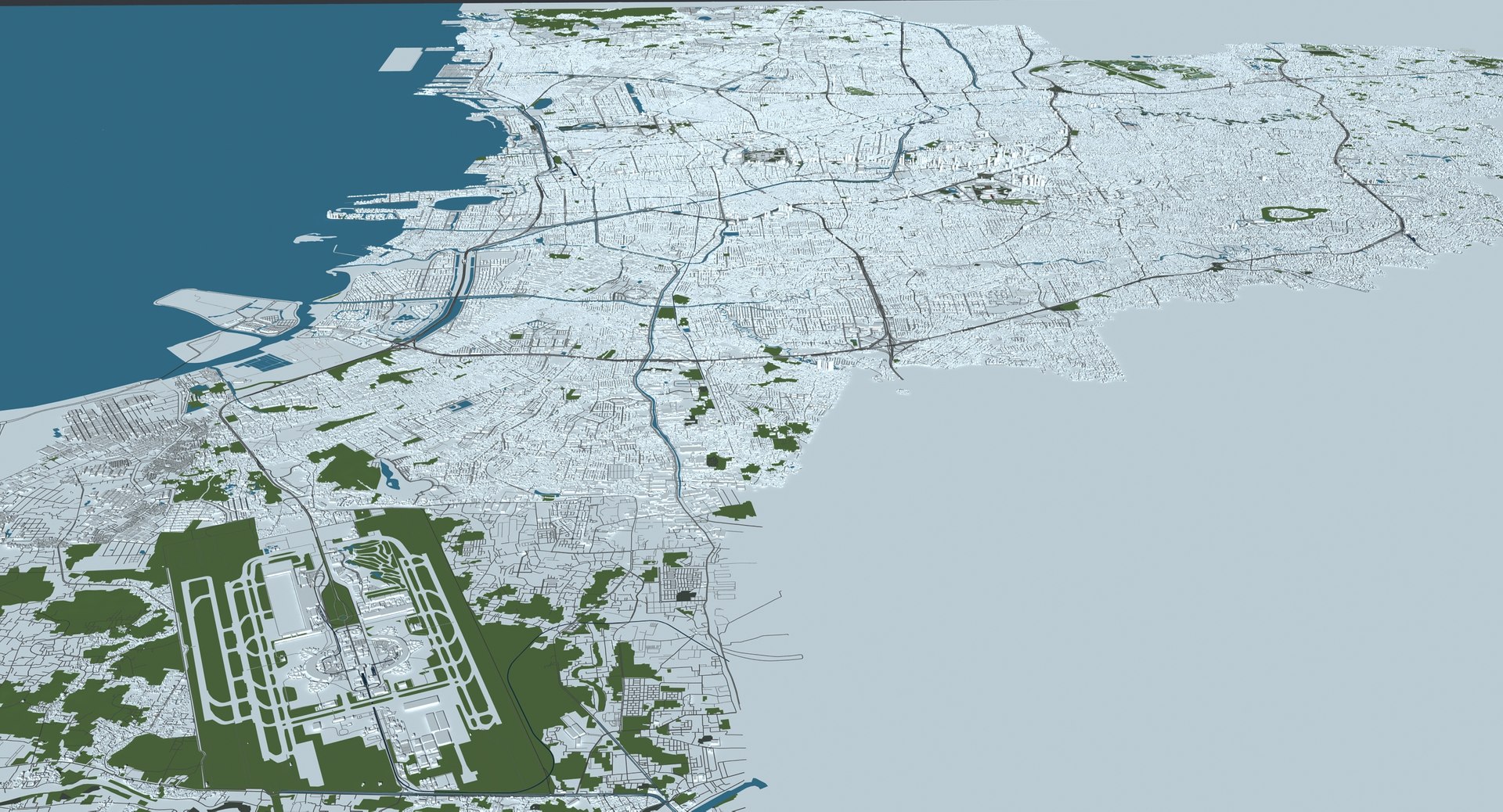 3D jakarta city urban model - TurboSquid 1705098