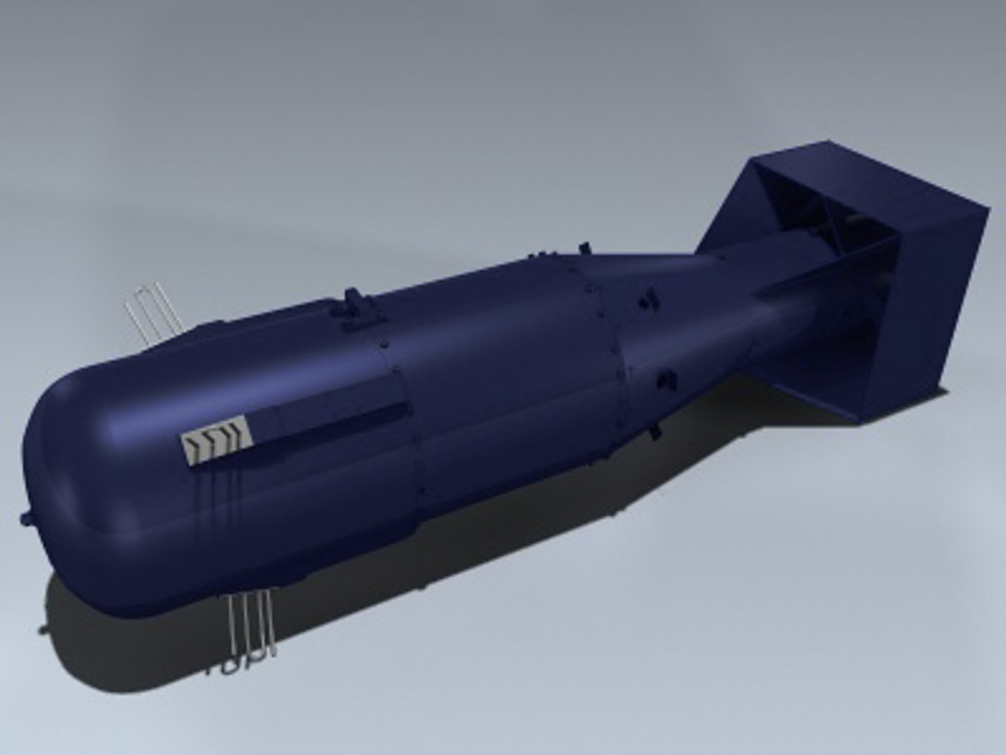Atomic Bomb Little Boy 3d Ma