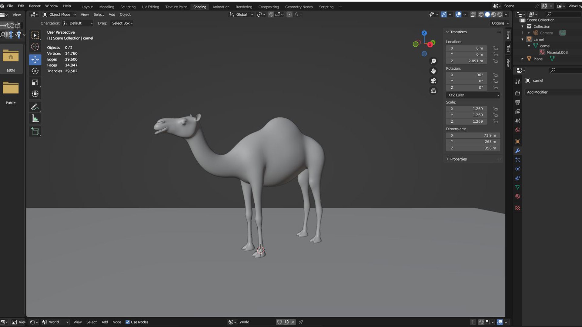 Camel 3d Model 3D Model - TurboSquid 2239764