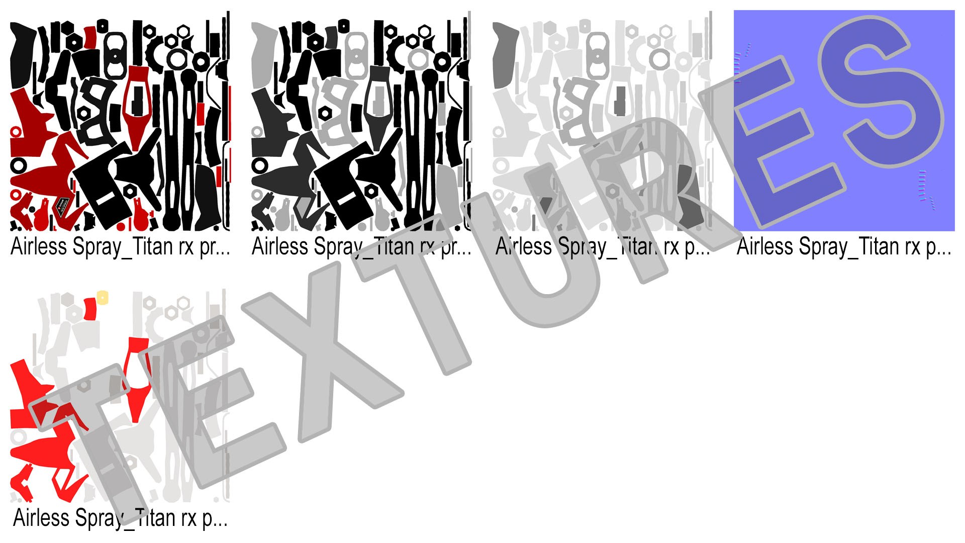 3D Titan RX Pro Airless Spray Gun Model - TurboSquid 1723323