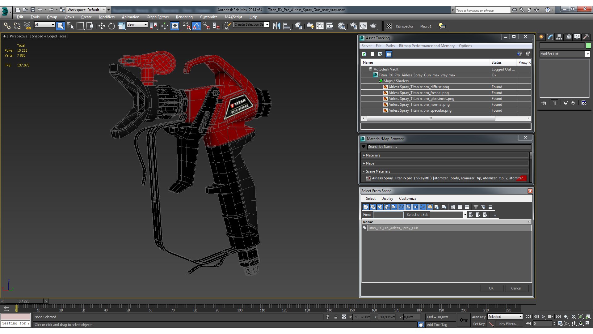 3D Titan RX Pro Airless Spray Gun Model - TurboSquid 1723323