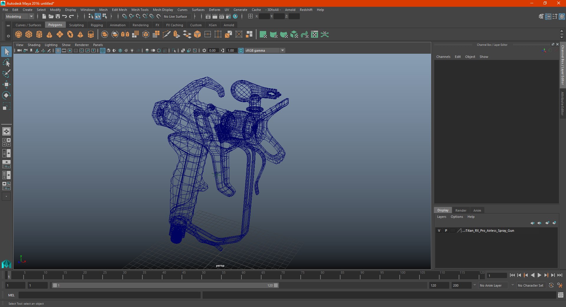 3D Titan RX Pro Airless Spray Gun Model - TurboSquid 1723323