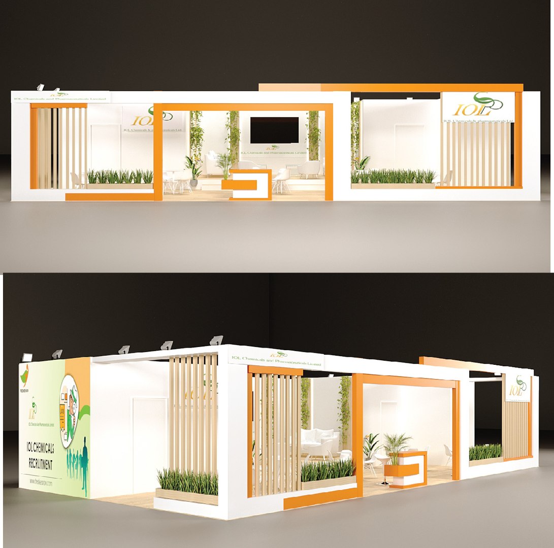 Exhibition Booth Stand Design 3D Model - TurboSquid 2252782