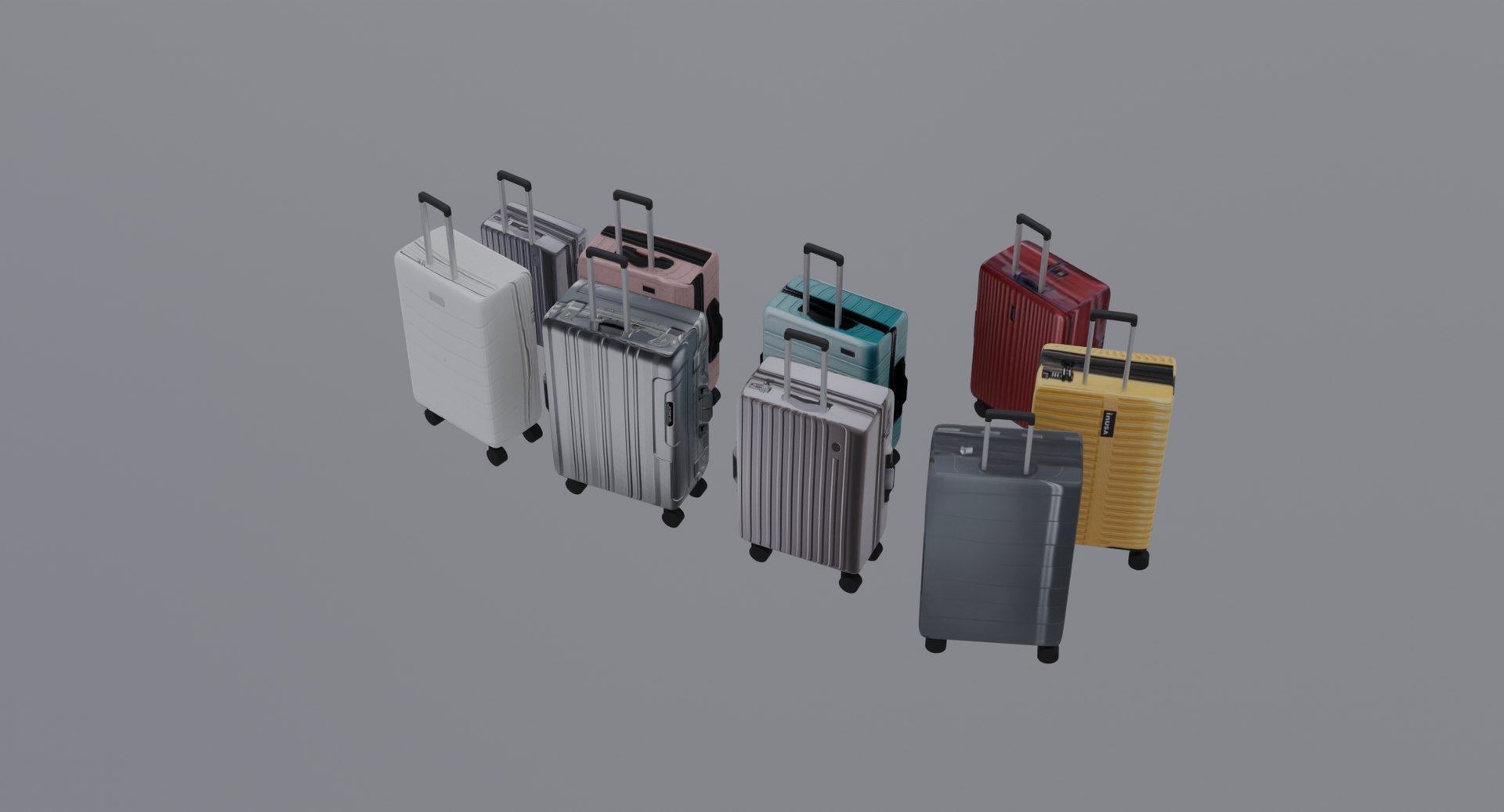 3D model Luggage 9 Pack - TurboSquid 2104424