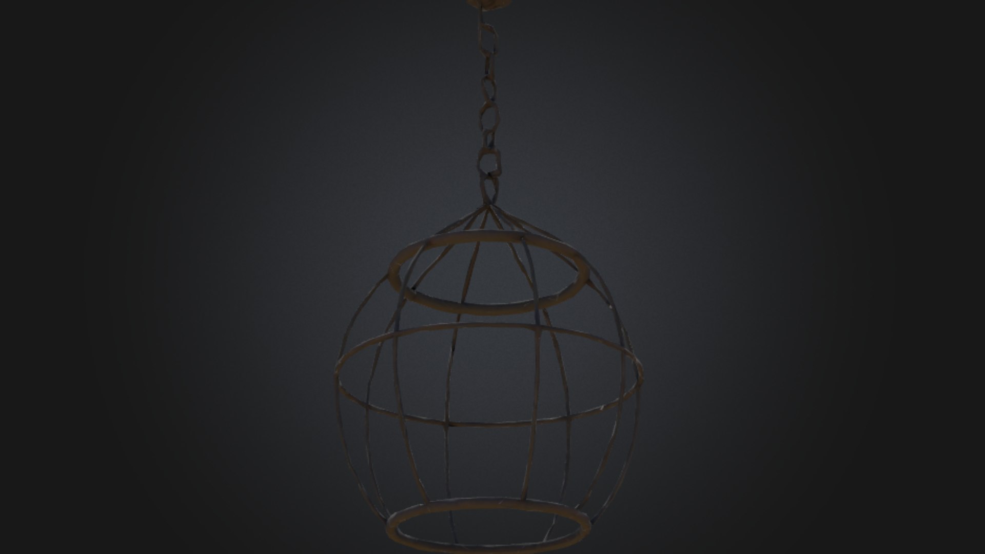 3D Stylized Game Ready Hanging Cage 3K Triangles Low Poly FBX OBJ BLEND ...