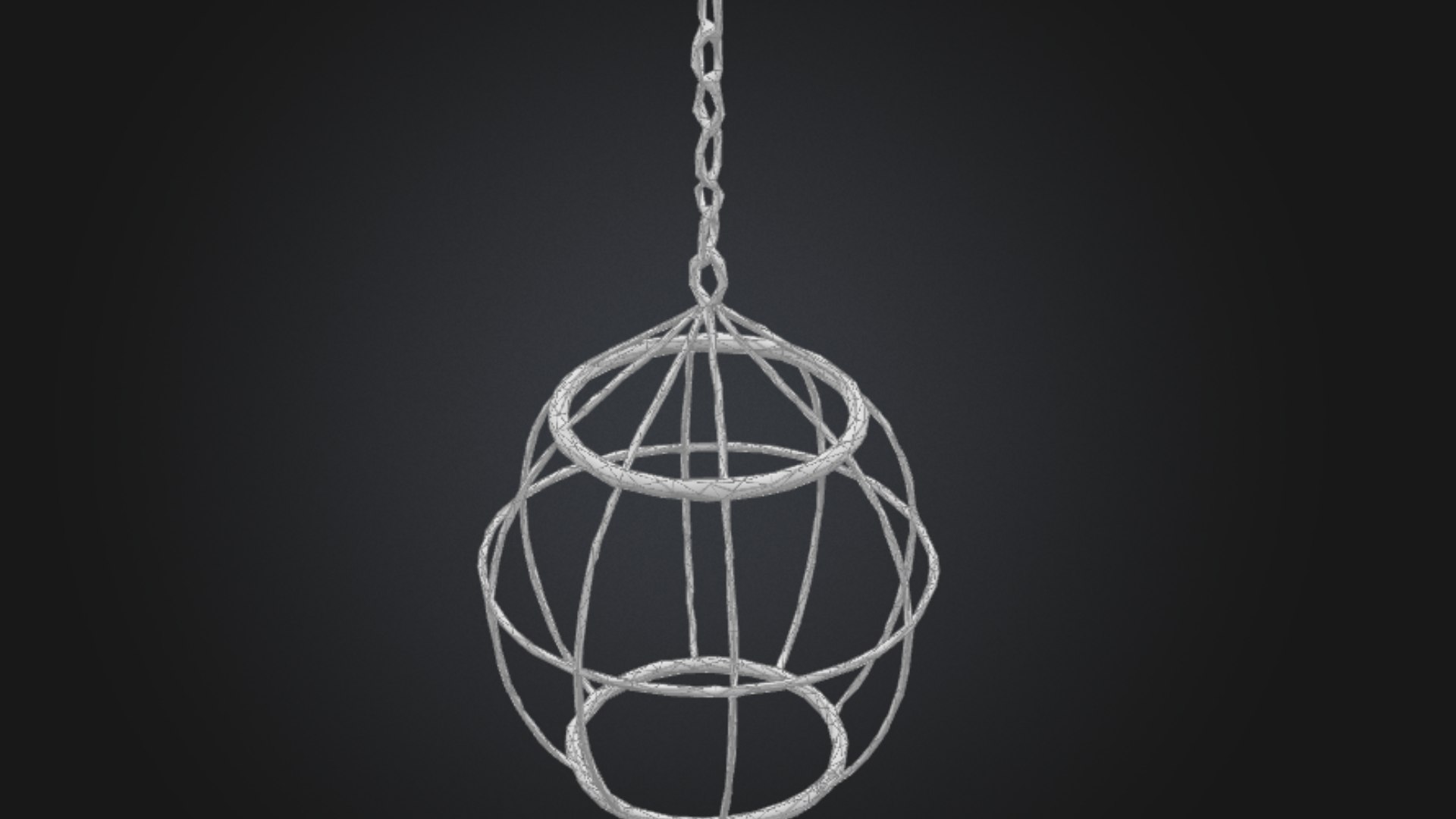 3D Stylized Game Ready Hanging Cage 3K Triangles Low Poly FBX OBJ BLEND ...
