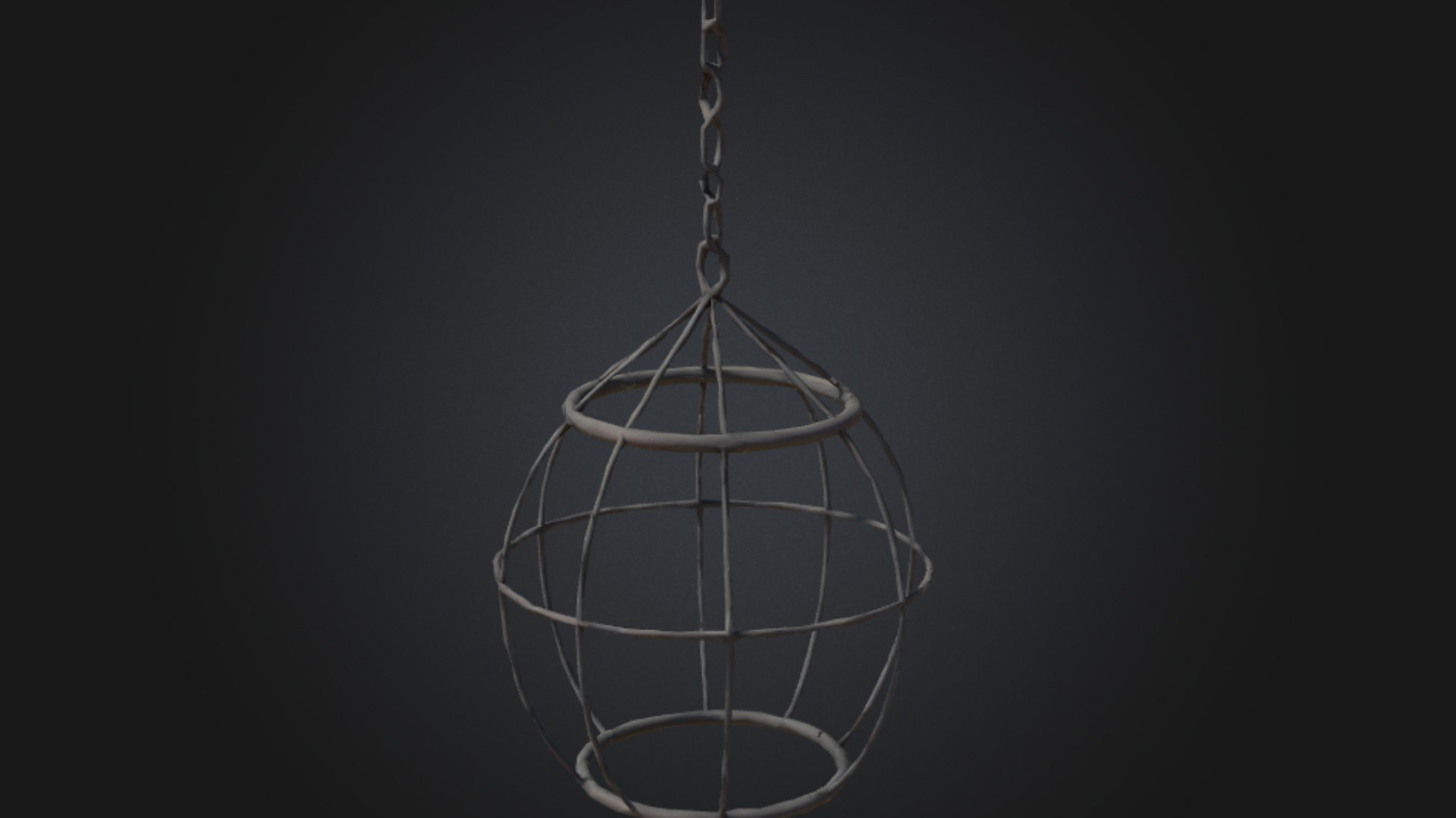 3D Stylized Game Ready Hanging Cage 3K Triangles Low Poly FBX OBJ BLEND ...