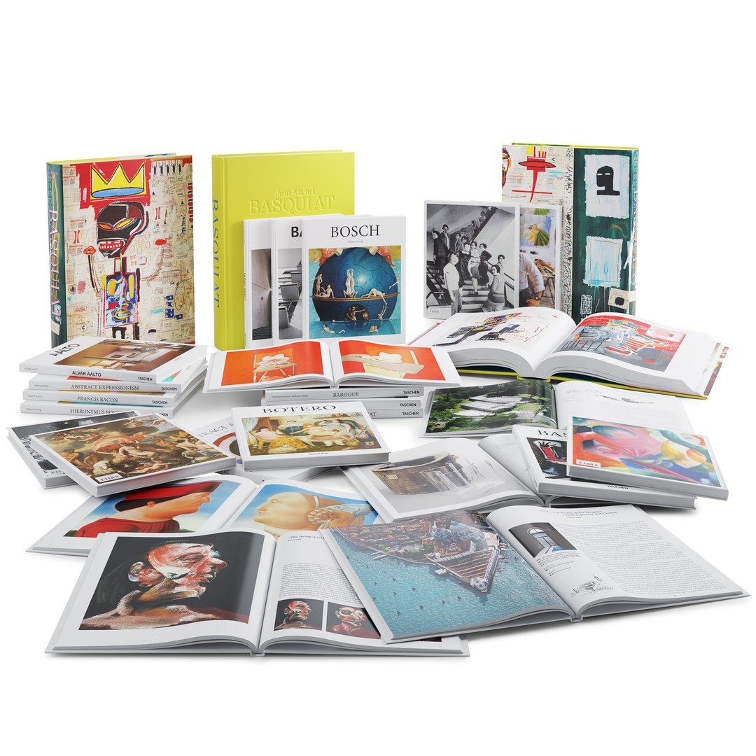 3D model book set 1 art - TurboSquid 1493677