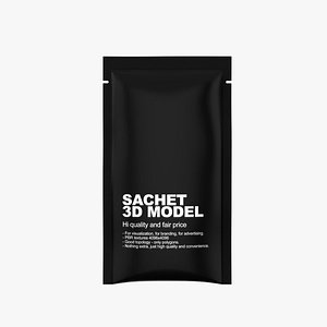 3D Sachet Models | TurboSquid