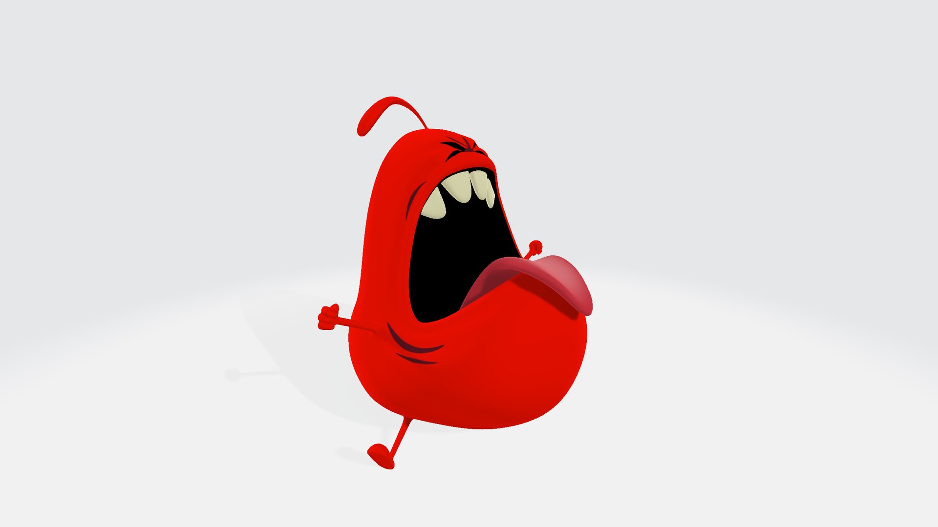 3D Red Critter - Whim Model - TurboSquid 2369062