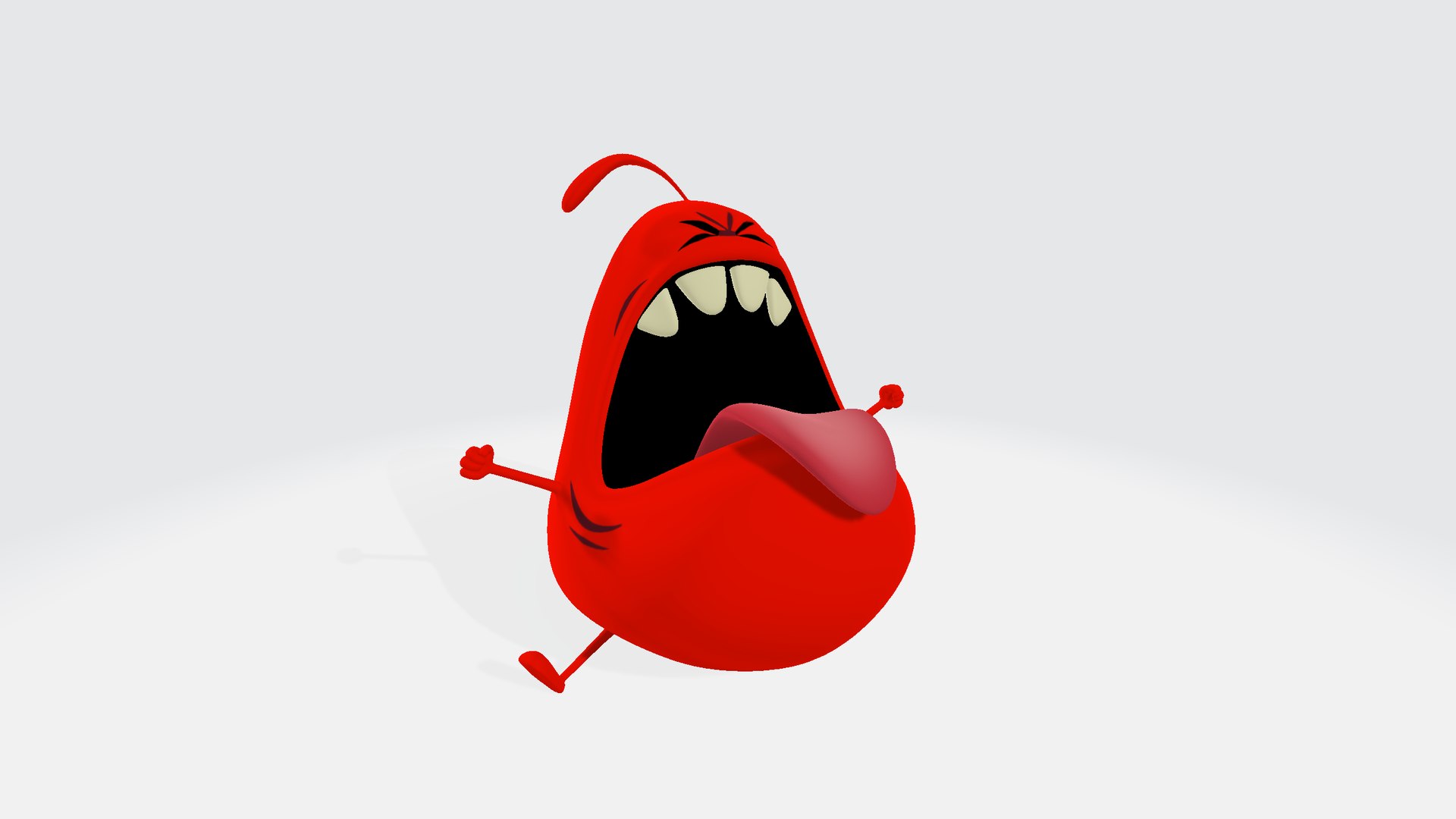 3D Red Critter - Whim Model - TurboSquid 2369062